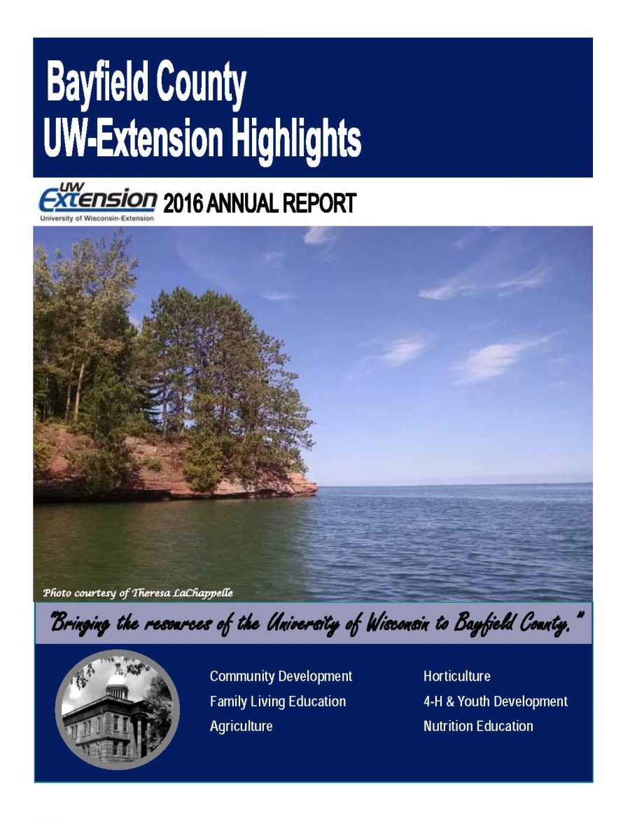 Bayfield County UW-Extension Highlights 2016 Annual Report – Extension ...