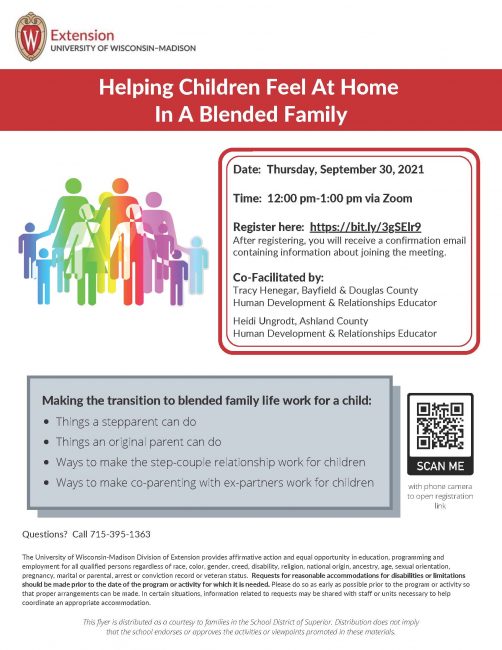 Helping Children Feel at Home In Blended Families – Extension Bayfield ...