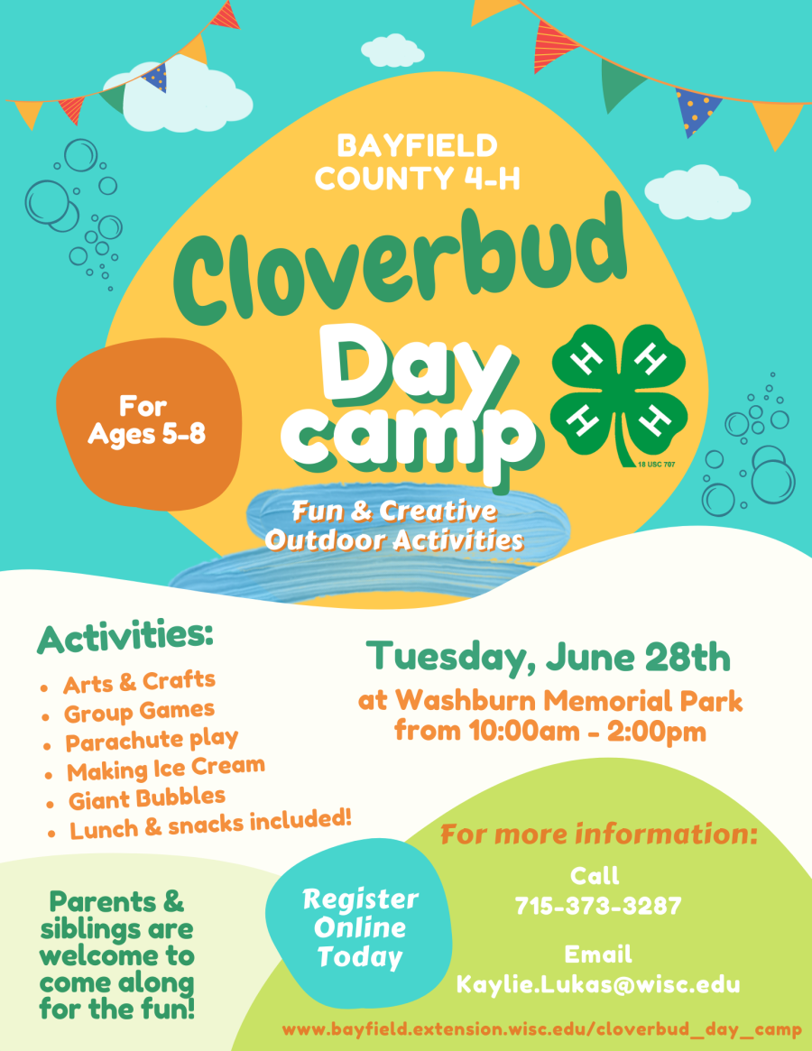 4-H Cloverbud Day Camp – Extension Bayfield County