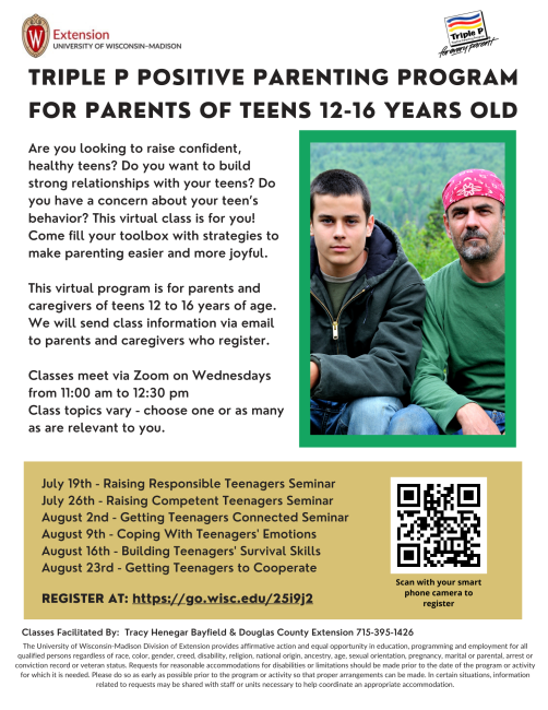 Positive Parenting Programs – Triple P – Extension Bayfield County