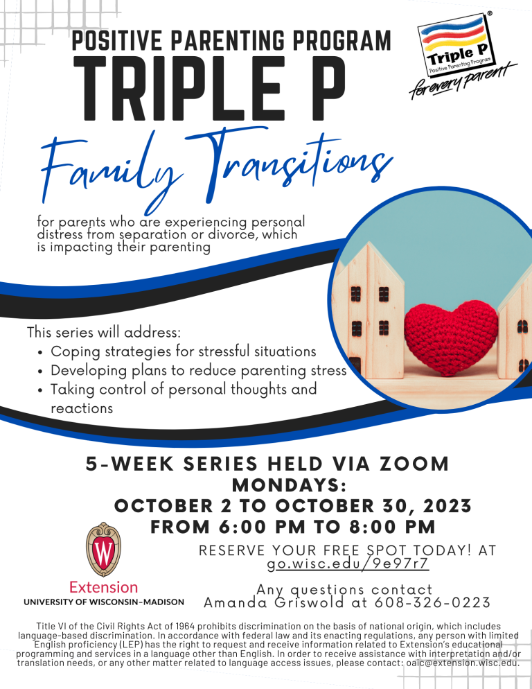 Positive Parenting Programs – Triple P – Extension Bayfield County