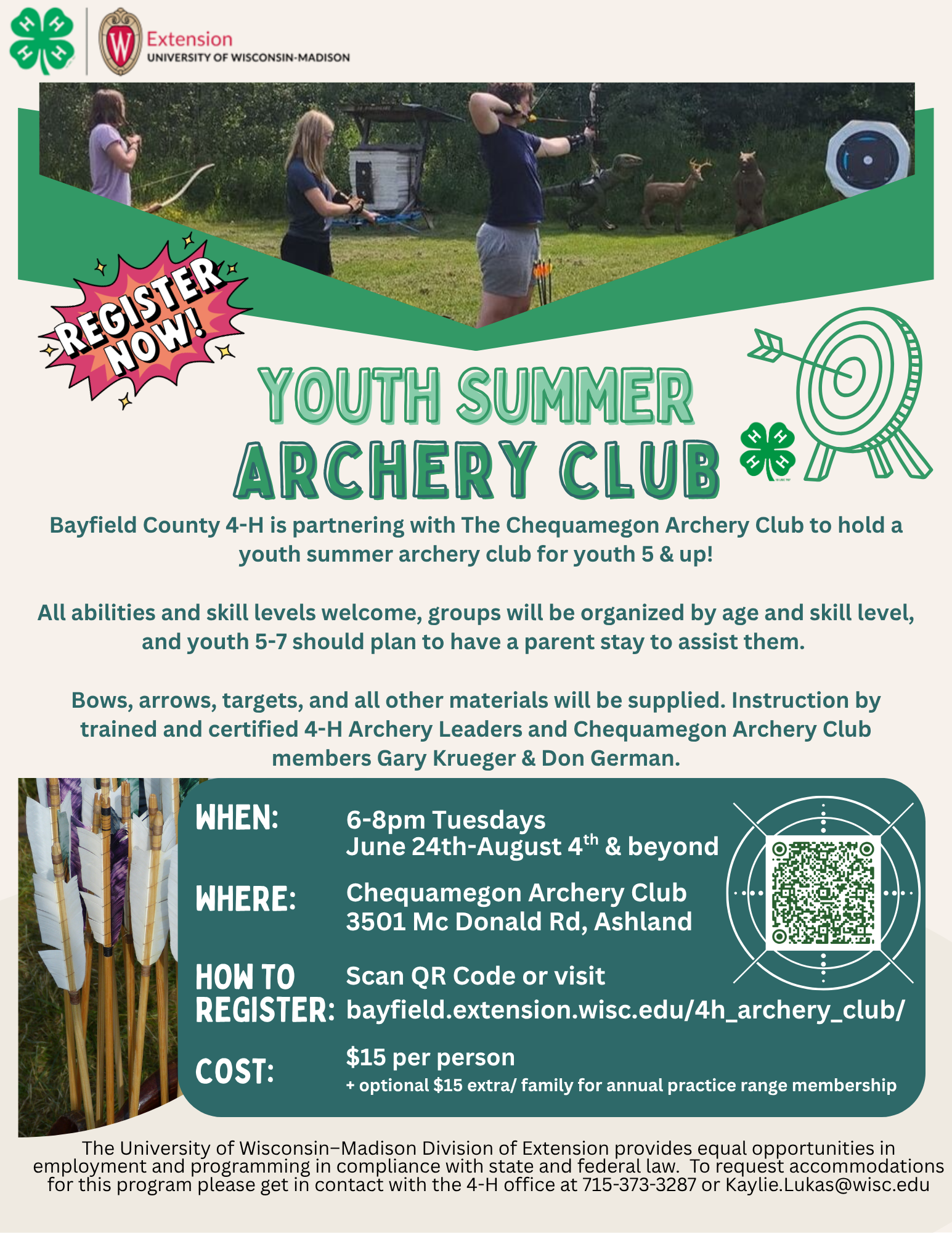 4-H Archery Club – Extension Bayfield County